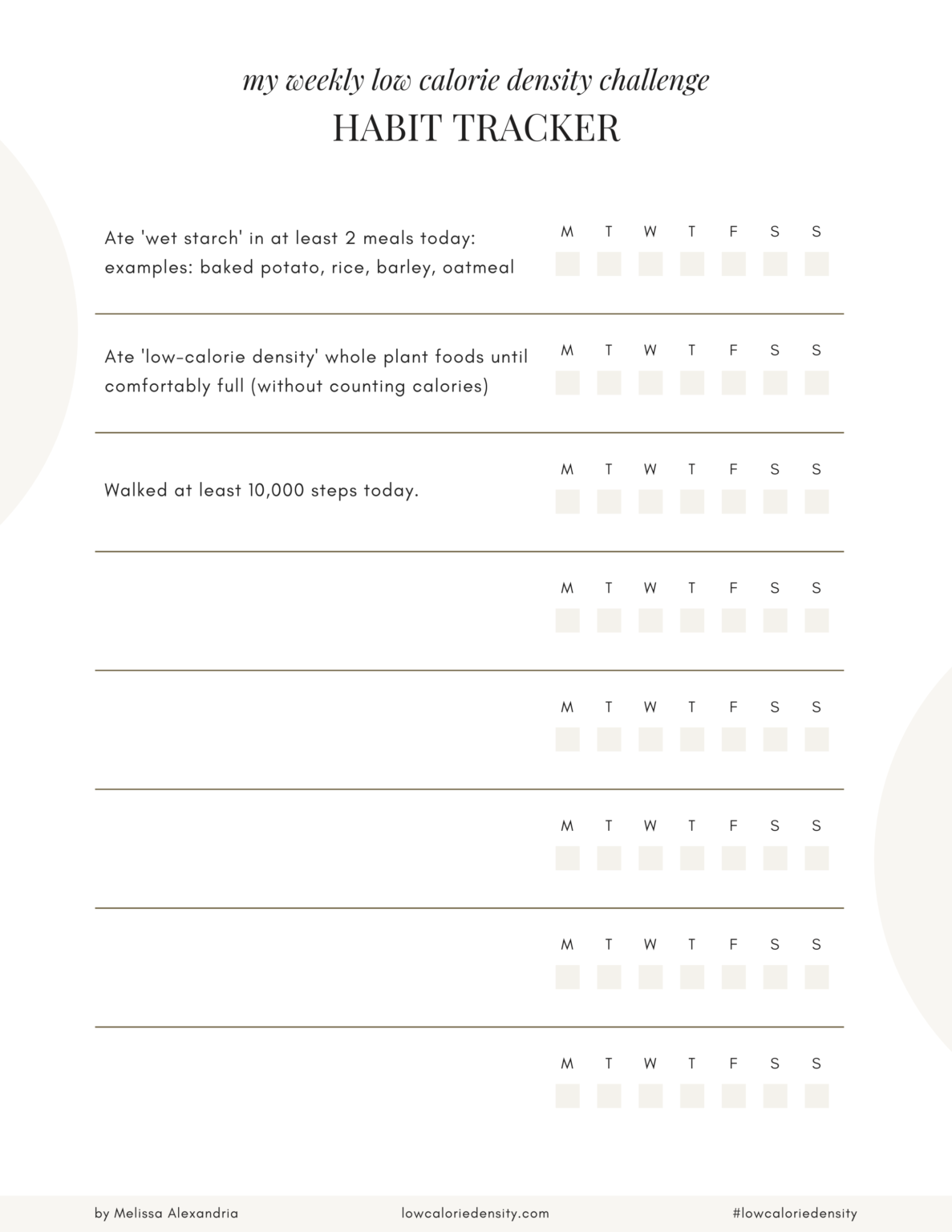 30-Day Low Calorie Density Weight Loss Challenge – LowCalorieDensity.com